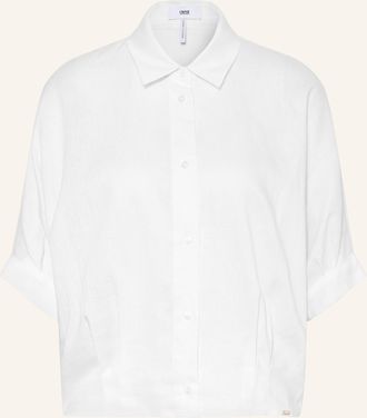 Cinque Cinque Hemdbluse Citerni Mit Leinen weiss