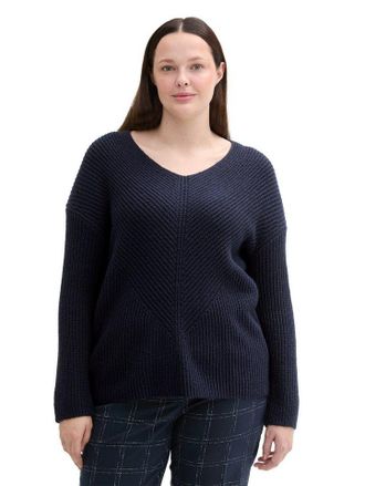 Tom Tailor Strickpullover mit Rippstruktur