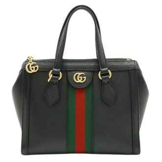 Gucci Sac &agrave; main en cuir Ophidia Pre-owned - Femme - Pre-owned - Noir - Taille: ONE Size