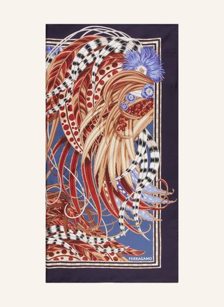 Ferragamo Ferragamo Seidentuch blau