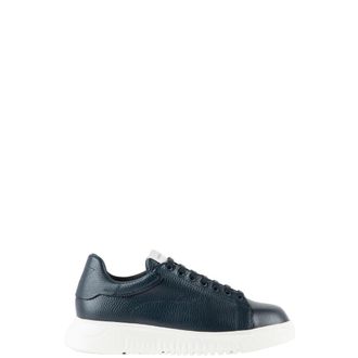 Emporio Armani Homme, Chaussures, Bleu, Taille: 44 EU Em003663 Baskets