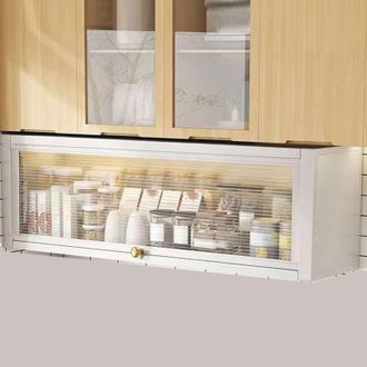 Generic H&auml;ngeschrank Mehrzweckschrank Metall L&auml;nge 40/50/60/80/100 cm Schrankt&uuml;r Mit Hydraulischer St&uuml;tzstange 360&deg;-Rundumschlie&szlig;bar for Wohnzimmer, K&uuml;chen Un