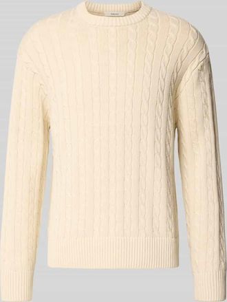 Selected Relaxed Fit Pullover aus reiner Baumwolle Modell BRAUN