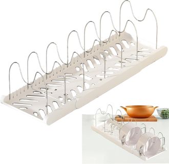 Generic Organizer - -Organizer, erweiterbar unter dem Schrank | Teleskop-Topfhalter mit 7 verstellbaren Fächern, platzsparender Organizer für Küchenkabine