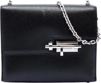 Herm&egrave;s Pre-owned Mini Verrou Chaine - Femme - Pre-owned - Noir - Taille: ONE Size
