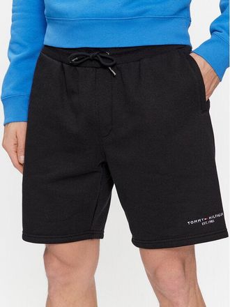 Tommy Hilfiger Sportshorts Logo MW0MW34201 Schwarz Regular Fit