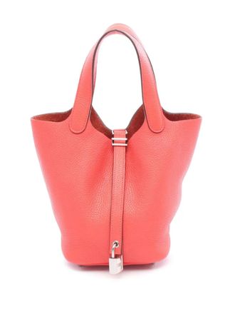 Herm&egrave;s 2015 Clemence Picotin Lock Handtasche 18cm - Rot