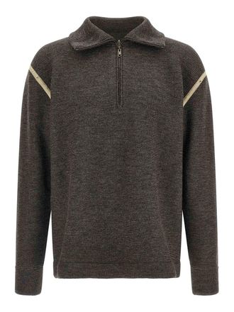 Maison Margiela Pull Col Rond - Gris