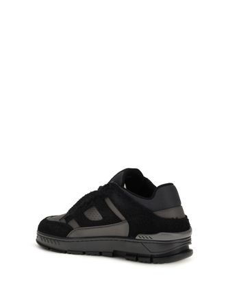 Axel Arigato Mens Sneakers Area Lo Fluffy Black-Off Black Trainers Black/off