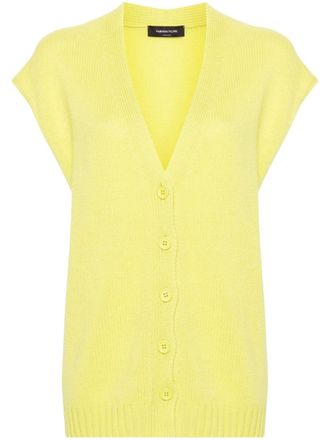 Fabiana Filippi gilet en cachemire à col v - Vert