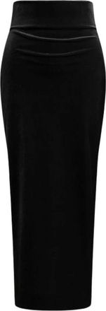Alberta Ferretti Samtrock - - Skirts - Damen - Schwarzk - M