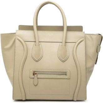 Celine Shopper - Mini Leather Luggage Tote - Gr. unisize - in Braun - f&uuml;r Damen