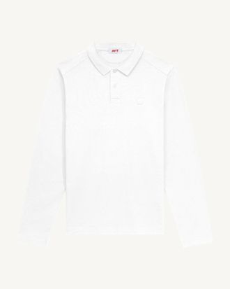 Jott Polo manches longues en coton Blanc Carlos - Taille 3XL