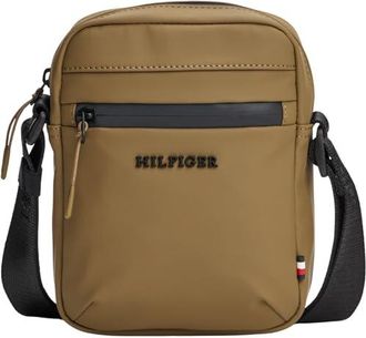 Tommy Hilfiger Sac à Bandoulière Sac Homme Mini Reporter Petit, Vert (Midwestern), Taille Unique