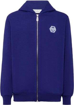 Philipp Plein Herren, Sweatshirts & Hoodies, Blau, 3XLGr&ouml;&szlig;e