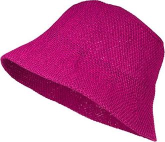 styleBREAKER Chapeau de Soleil pour Femmes en Papier Straw Pliable, Chapeau de pêcheur léger, Bucket Hat avec Bande Anti-Transpiration, Protection Solaire pour été