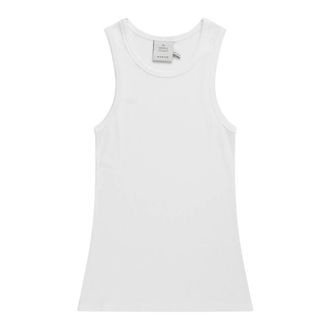 Munthe Wei&szlig;er Pfirsich-Rippentop - - Tops - Damen - Wei&szlig; - 2XS