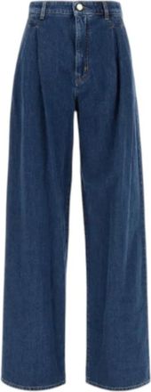 Max Mara MSTValvola Jean Coupe Large - Femme - Jeans - Bleu - Taille: 38 FR