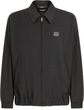 Dolce & Gabbana Jacke mit Logo-Applikation - Schwarz