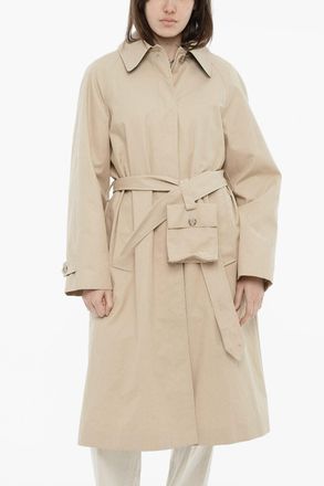 Woolrich Einfarbiger Trenchcoat Aus Leichtem Baumwollstoff Woolrich