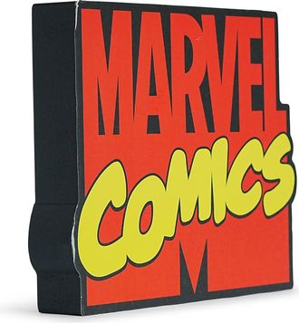 Silver Buffalo Marvel Comics Wandschild mit Marvel-Logo, gestanzt, MDF, gro&szlig;, 20,3 x 3 x 16,3 cm