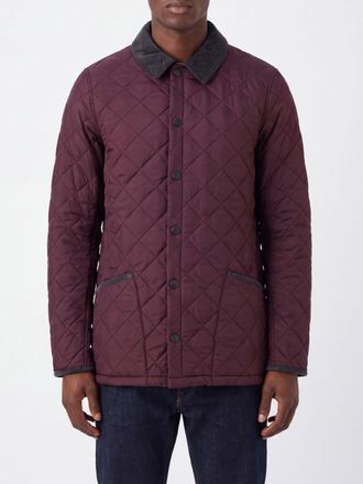 Barbour Kurze, wasserdichte Steppjacke aus Baumwolle mit Samtkragen