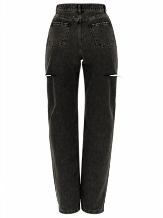 Maison Margiela Cut-Out Detail Jeans - Black