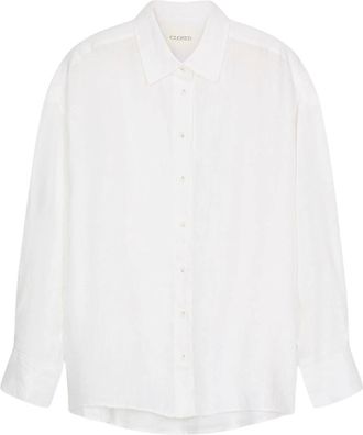 Closed Femme, Blouses et Chemises, Blanc, Taille: 38 FR Cape Shirt