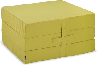 H.O.C.K. Outdoor Klappmatratze, Notbett, G&auml;stebett, Schlafsessel oder Faltmatratze f&uuml;r drinnen und draussen ausgeklappt ca. 186x75x12cm (gr&uuml;n)