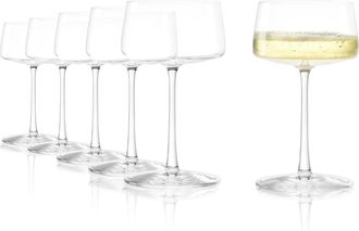 Stölzle Champagnerschalen Power 6er-Set 275 ml - Elegante Kristallgläser ideal für Champagner, Sekt & Prosecco - Hochwertige Sektgläser aus deutscher Herstell