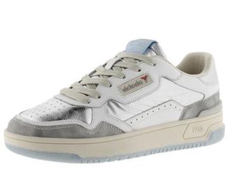 Victoria 1985 Basket C80 Cuir & Pi&egrave;ces M&eacute;tallis&eacute;es & en Cro&ucirc;te De Cuir & Logo R&eacute;tro 8800123 pour Femme Plata 40