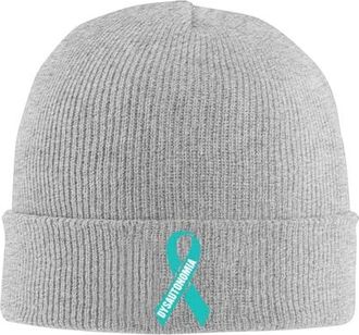 Generic Sensibilisation À La Dysautonomie Femme Homme Bonnets Hiver Doux Bonnet De Pêcheur Classique Skull Cap pour Casque Moto Sport Jogging