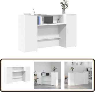 vidaXL Empfangstheke Weiß 180x50x103,5 cm Holzwerkstoff - Vidaxl