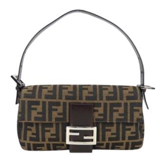 Fendi Pre-owned Vintage Canvas Schultertasche - - Pre-owned - Damen - Braun - ONE SIZE