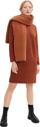 Tom Tailor Damen 1034093 Boucle Strickschal, 30015 - Canyon Sunset Red, Einheitsgr&ouml;&szlig;e