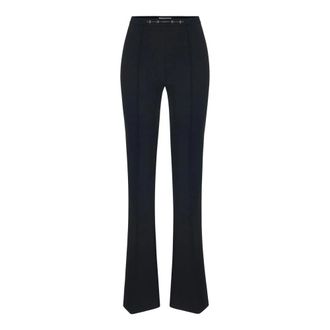 Elisabetta Franchi Schmal geschnittene Bootcut-Hose - - Trousers - Damen - Schwarzk - XL