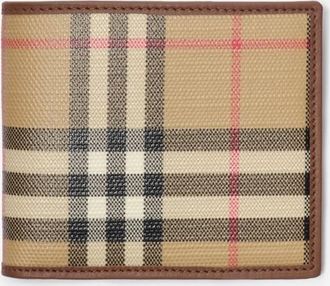 Burberry Portefeuille &agrave; rabat Check