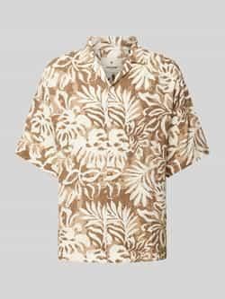 Jack & Jones Relaxed Fit Freizeithemd aus Viskose-Leinen-Mix Modell BLUREXTON