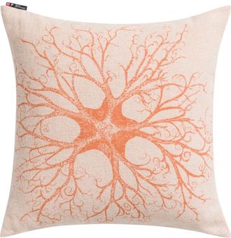 David Fussenegger Kissenh&uuml;lle Alba Koralle 50 x 50 cm Terracotta