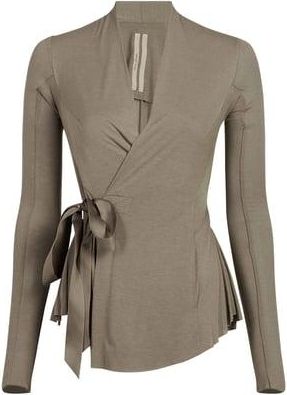 Rick Owens Cardigan &agrave; manches longues nou&eacute; sur le devant