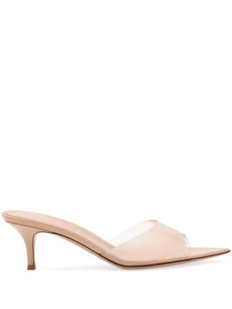 Gianvito Rossi Mules translucides Elle 55 mm