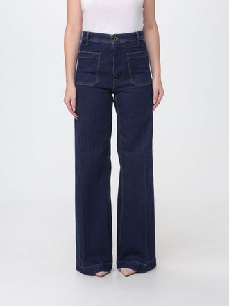 Polo Ralph Lauren Jean palazzo &agrave; taille haute en denim stretch