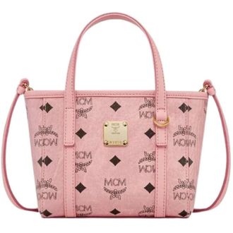 MCM Mcm, Femme, Sacs, Rose, Taille: ONE Size Toni Top-Zip Shopper