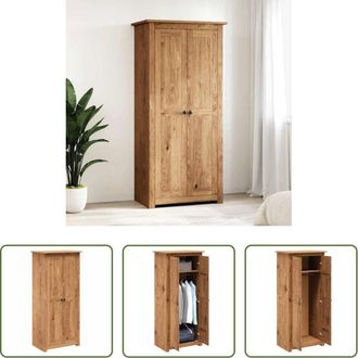 vidaXL vidaXL Kiefernholz - Kleiderschrank 80x50x171,5 cm Kiefernholz Panama
