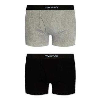 Tom Ford Homme, Sous-v&ecirc;tements, Multicolore, Taille: M Cotton Boxer Briefs Two-Pack