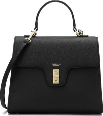 Carlheim Gotland Genuine Leather collection, Estelle Genuine Leather Handbag (Black)