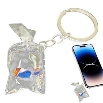 Generico Porte-cl&eacute;s sac &agrave; dos, porte-cl&eacute;s sac &agrave; dos - Ornements d&eacute;coratifs Adorable pendentif pour sac deau avec poisson,Pendentif porte-cl&eacute;s Pendentif sac &agrave; d