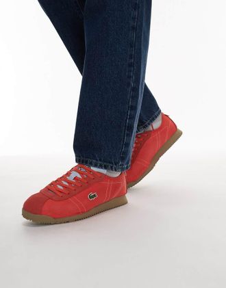 Lacoste Club - Baskets basses en tulle - Rose