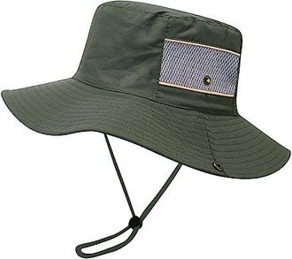 Generic Chapeau boonie respirant &agrave; large bord en maille pour voyage, p&ecirc;che, &eacute;chinac&eacute;e, 54, Jn, Taille unique