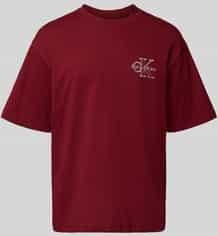 Calvin Klein Jeans Regular Fit T-Shirt mit Logo-Stitching Modell Micro